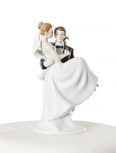 Traditional Groom Holding the Bride Cake Topper - JustCakeToppers.com